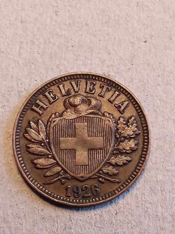 2 Rappen Jg.1926 (Gebraucht) in Schwyz für CHF 45 – mit Lieferung auf Ricardo kaufen