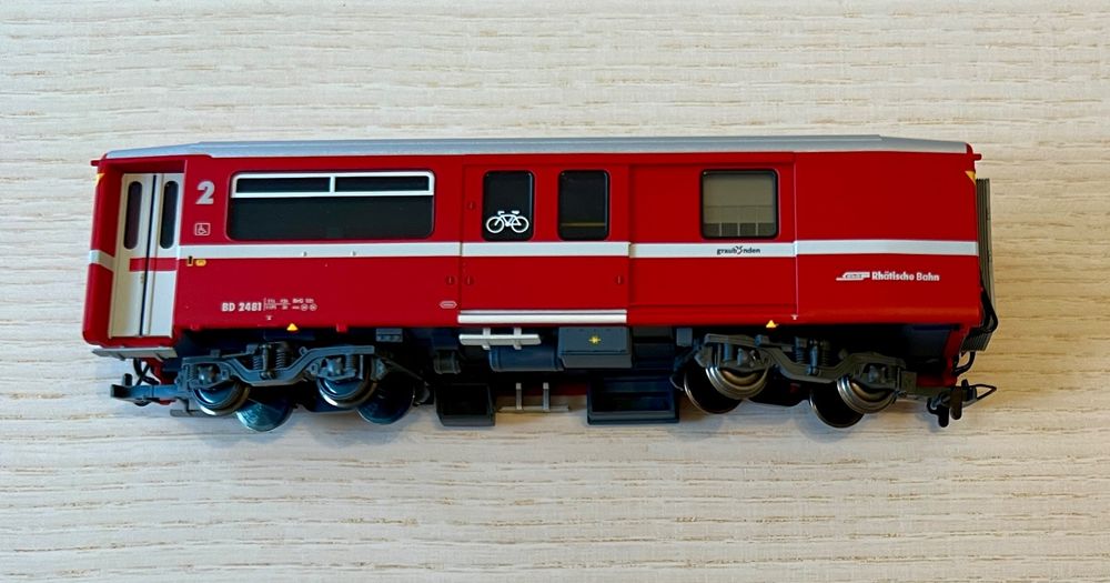 Bemo RhB 3248 161, BD 2481 Gepäckwagen neurot (Gebraucht) in Zürich für ...
