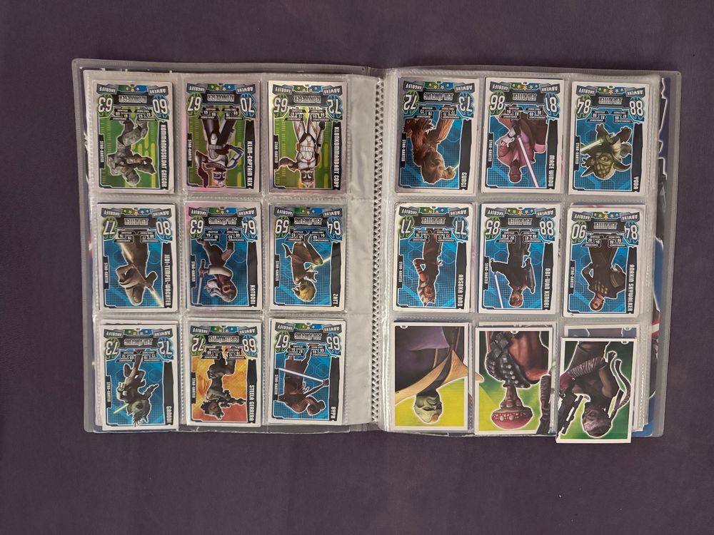 Star Wars Topps Force Attax Trading Card Game, Voller Binder (Gebraucht ...