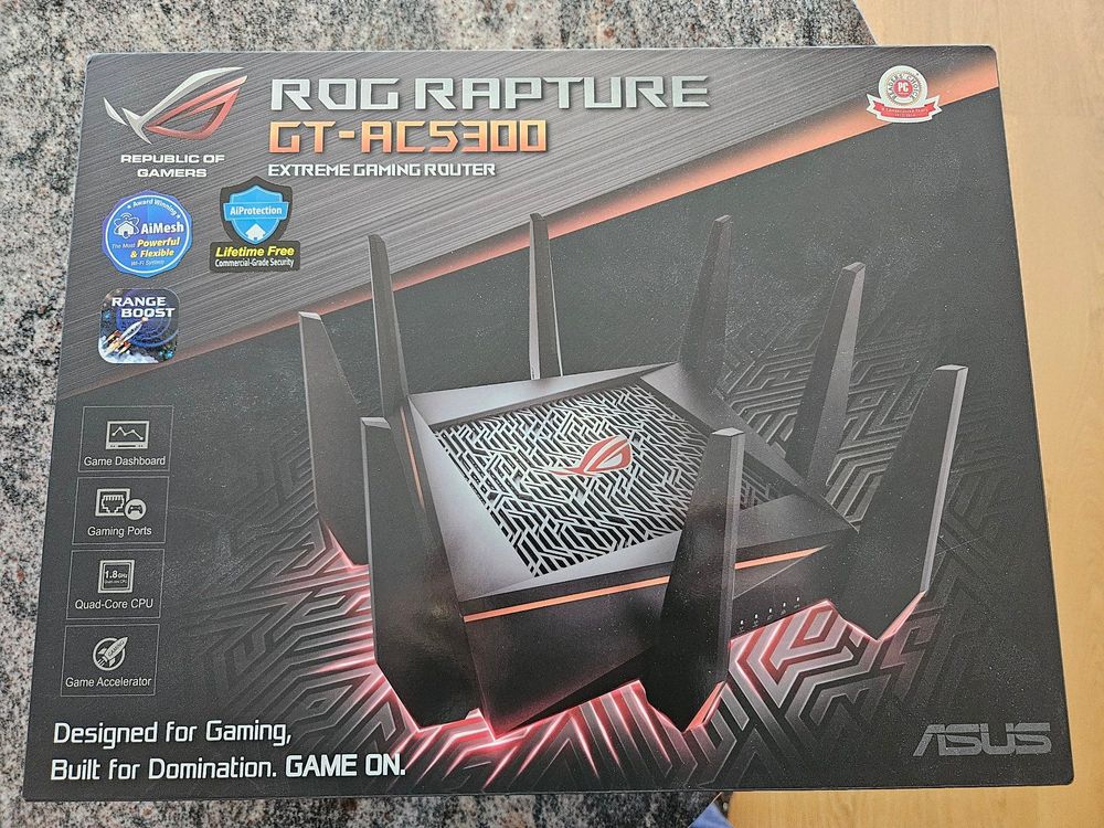 Router ASUS GT-AC5300 ROG Gaming Router, Aimesh und AiProtec | Kaufen ...