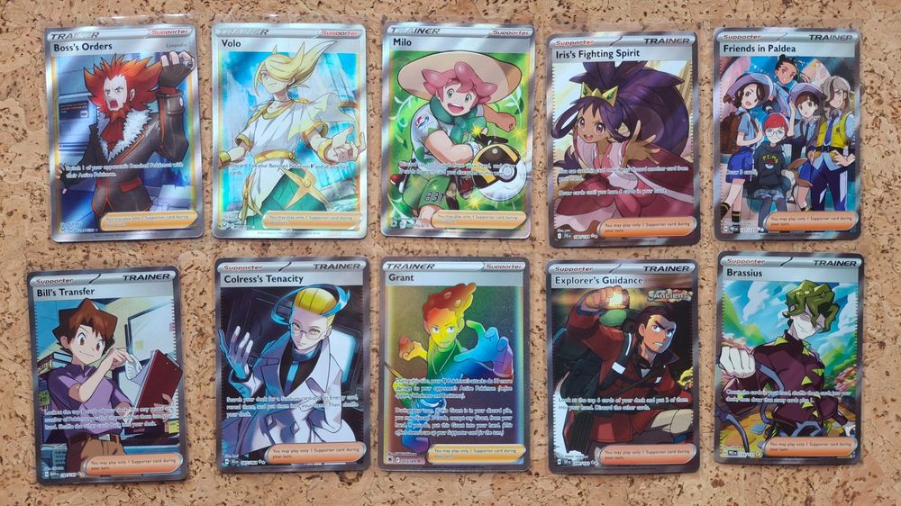 10 en TRAINER Pokémon cards Grant Milo Iris Volo (Neu (gemäss ...