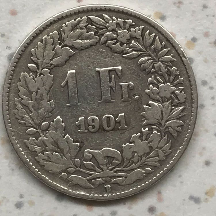 1901 1 Franken selten !!! (Gebraucht) in Winterthur für CHF 3.4 – mit Lieferung auf Ricardo kaufen