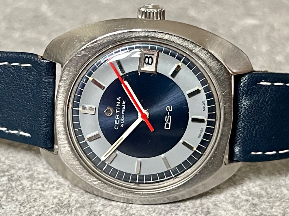 Vintage Certina DS-2 Blue Super Rare 1970s | Kaufen auf Ricardo