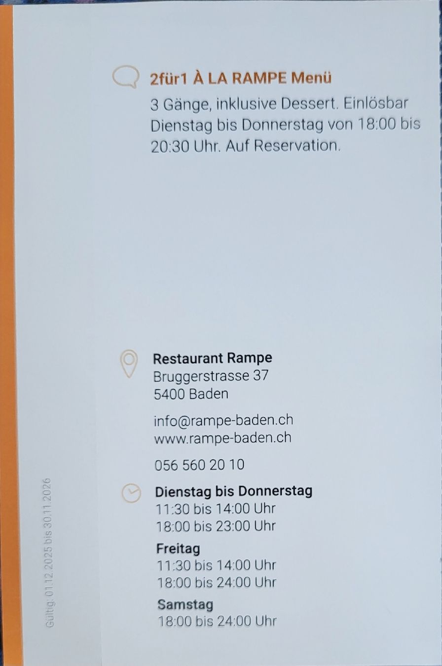 3 Gange Menu Karte