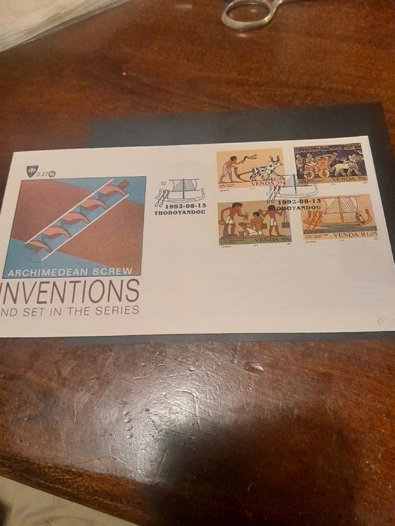 Enveloppe Premier Jour 1992, inventions Archimède😍(rare) (Gebraucht) in ...