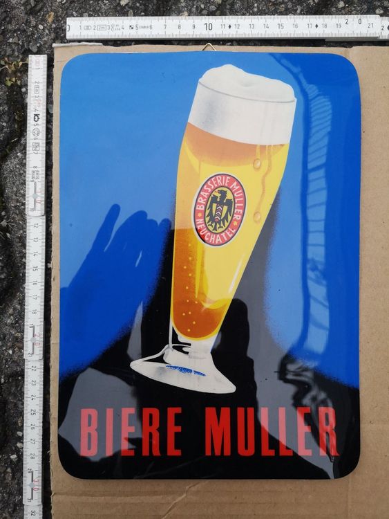 Brasserie Muller, Neuchatel - Plastik dünn - 30x20cm | Kaufen auf Ricardo