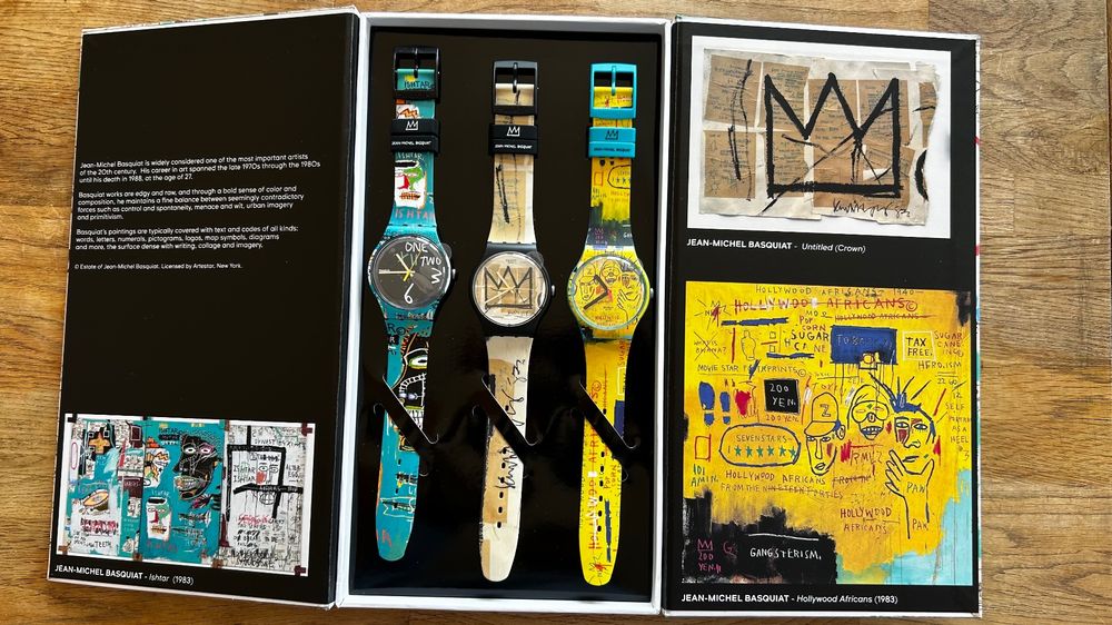 Swatch x JEAN-MICHEL BASQUIAT Set (Neu und originalverpackt) in Lugano für CHF 421 – mit ...