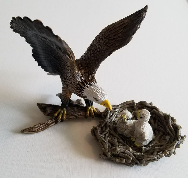 Schleich Eagle and Eaglets in Nest Figurines Baby Eagles | Kaufen auf ...