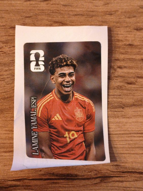 FIFA WM 2026 Sticker Lamine Yamal (ESP) selten. Coca Cola (Neu (gemäss ...