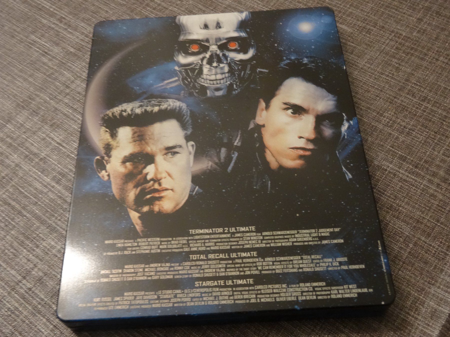 T2 Terminator 2, + Total Recall + Stargate Steelbook BLU-RAY (Gebraucht ...