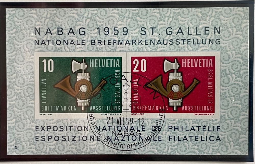Block NABAG 1959 Et Stempel (Gebraucht) in für CHF 2 – mit Lieferung ...