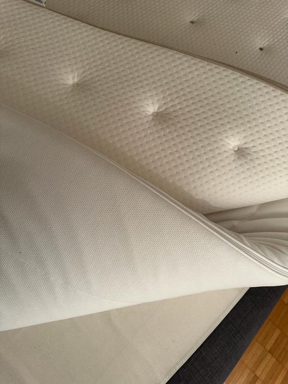 Ikea Dunvik Boxspringbett, 180x200, 1.5 Jahre, plus 2 Topper | Kaufen ...