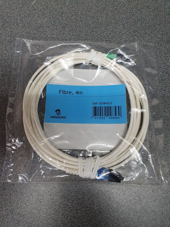 Swisscom Glasfaserkabel / Fibre Cable / 4 Meter (Neu und ...