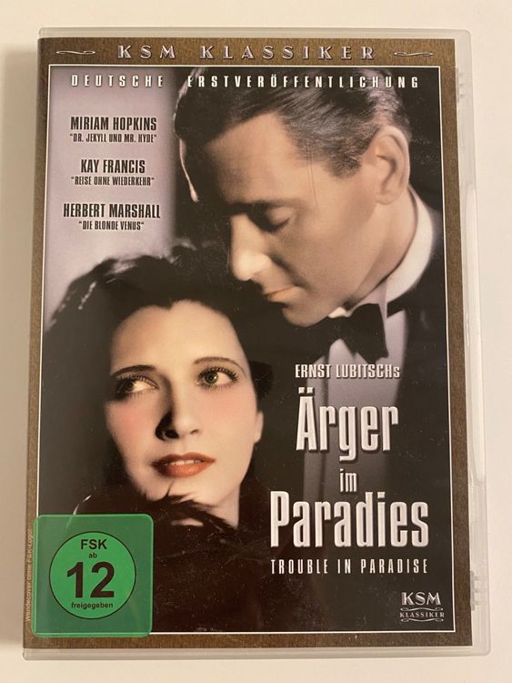 Ärger im Paradies (Lubitsch) - DVD (Gebraucht) in Zürich für CHF 14.9 ...