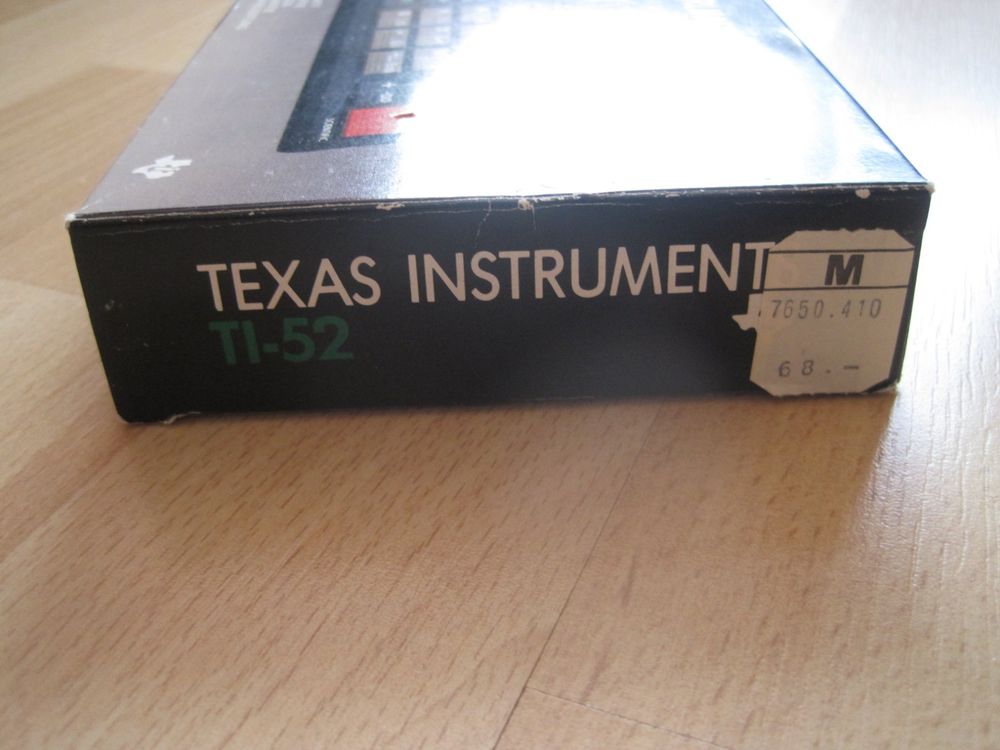 TEXAS Instruments Rechner TI 52 mit VP | Kaufen auf Ricardo