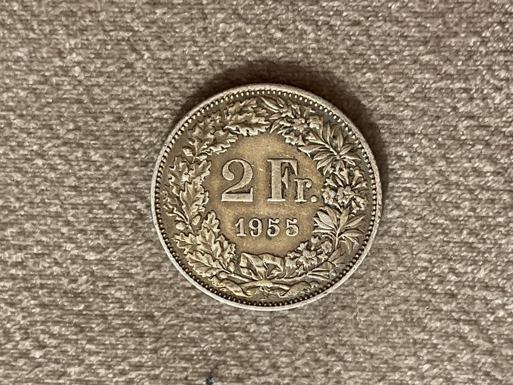 2 Franken 1955 Silbermünze | Kaufen auf Ricardo