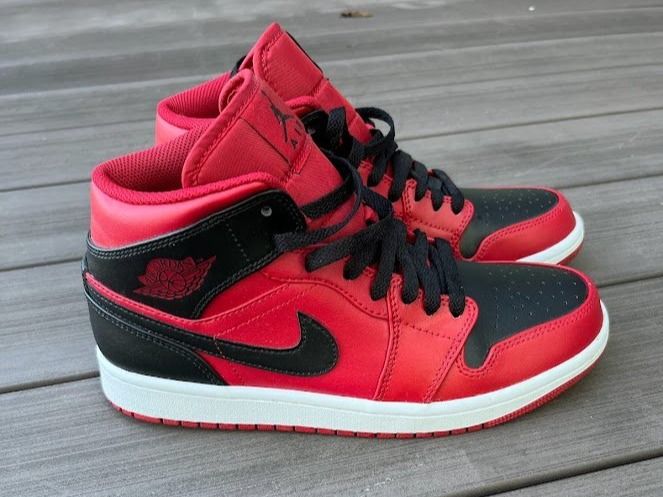 NIKE Air Jordan 1 MID Sneaker high rot Gr.41 | Kaufen auf Ricardo
