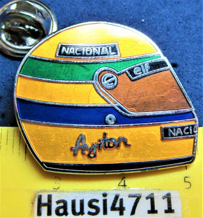 FORMEL1 AYERTON SENNA NATIONAL HELM PIN | Kaufen auf Ricardo