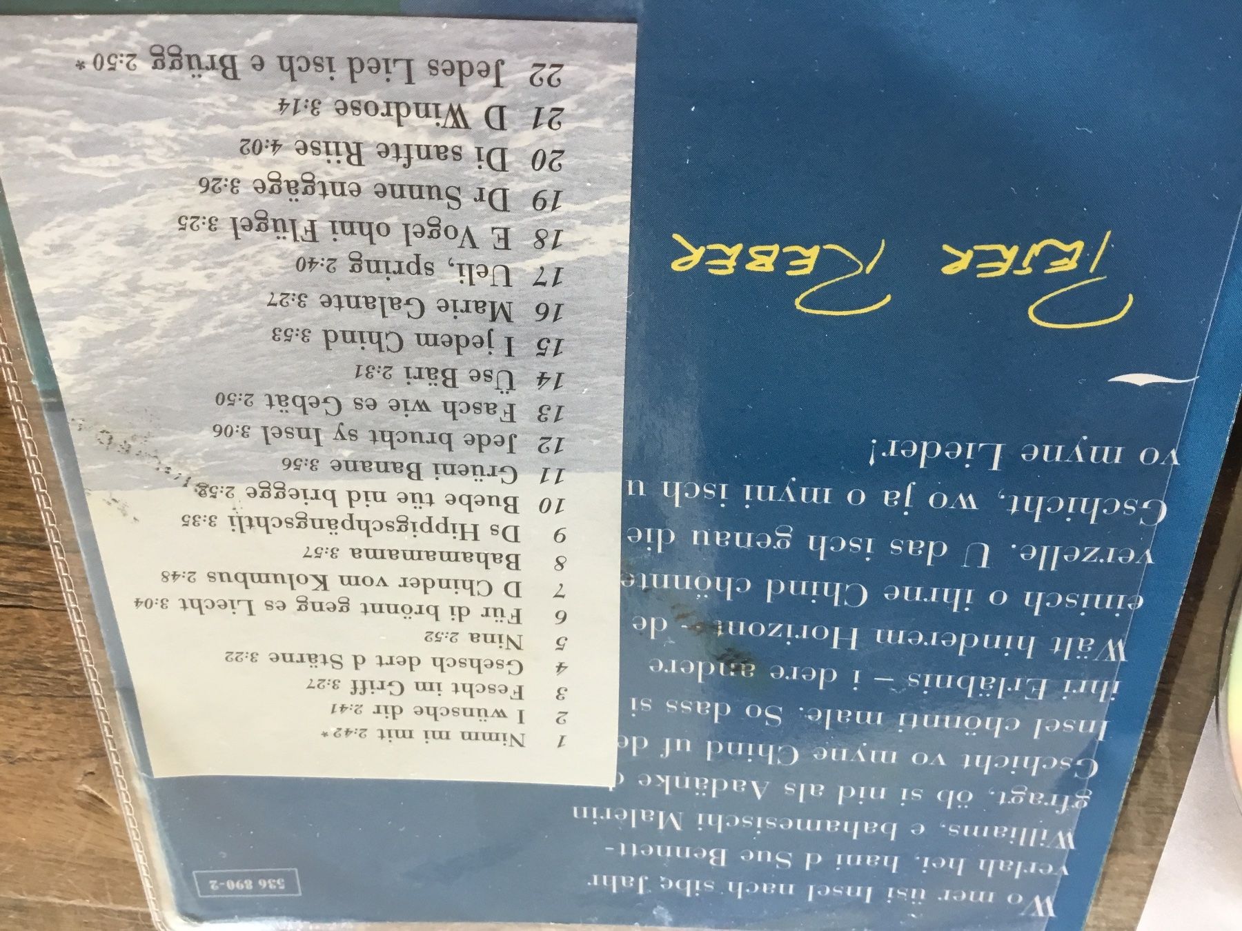 Peter Reber - D'Hits vom Peter Reber (Gebraucht) in Thierachern für CHF ...