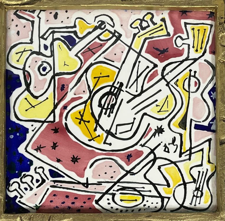 Salvador DALI Keramik Platte mit Original Dali Rahmen | Kaufen auf Ricardo