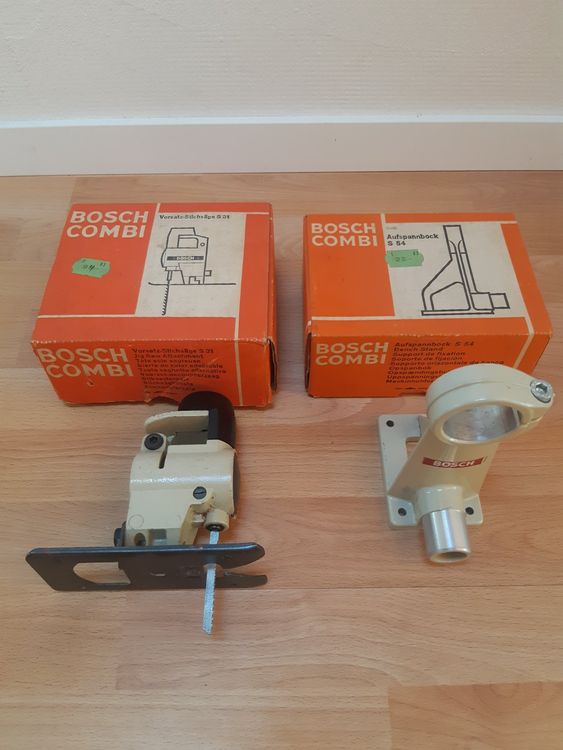 Bosch Combi, Vorsatz Stichsäge S31, Aufspannbock S54 | Acheter sur Ricardo