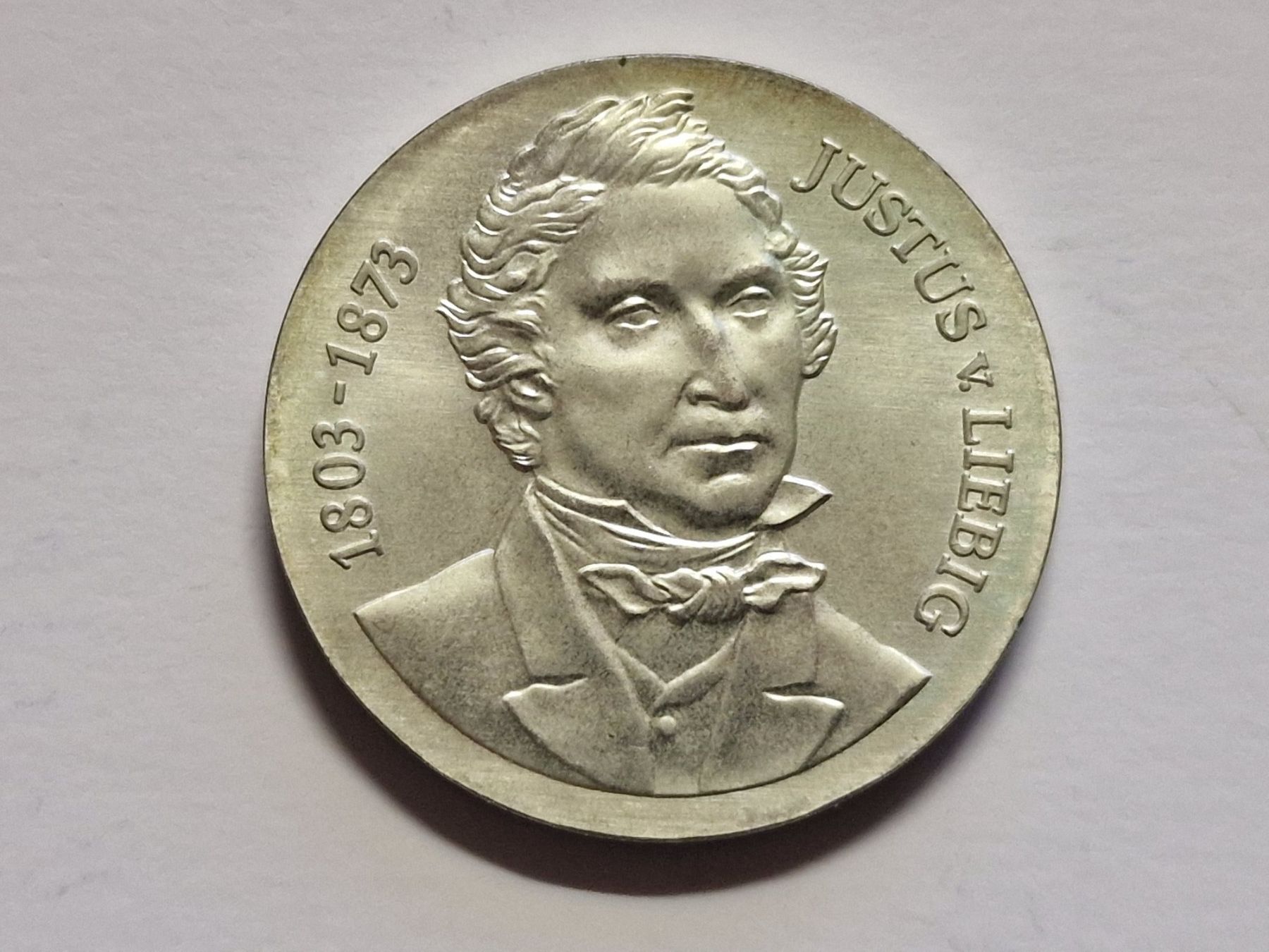 Deutschland-DDR 10 Mark Silber 1978 Justus von Liebig. (Gebraucht) in ...