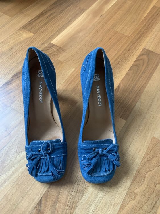 NAVYBOOT Wildleder Pumps Gr. 37 blau elegant (Gebraucht) in Füllinsdorf ...