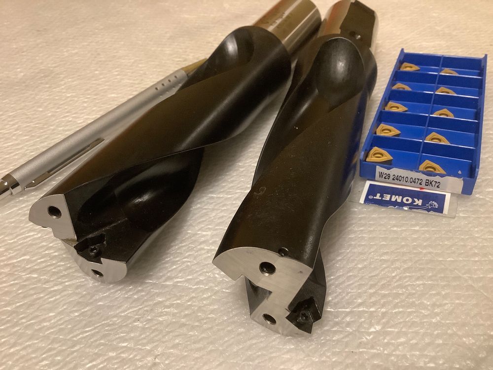2 KOMET Wendeplatten Vollbohrer Ø 36mm mit IK & 10 WSP, NEU! (Neu ...
