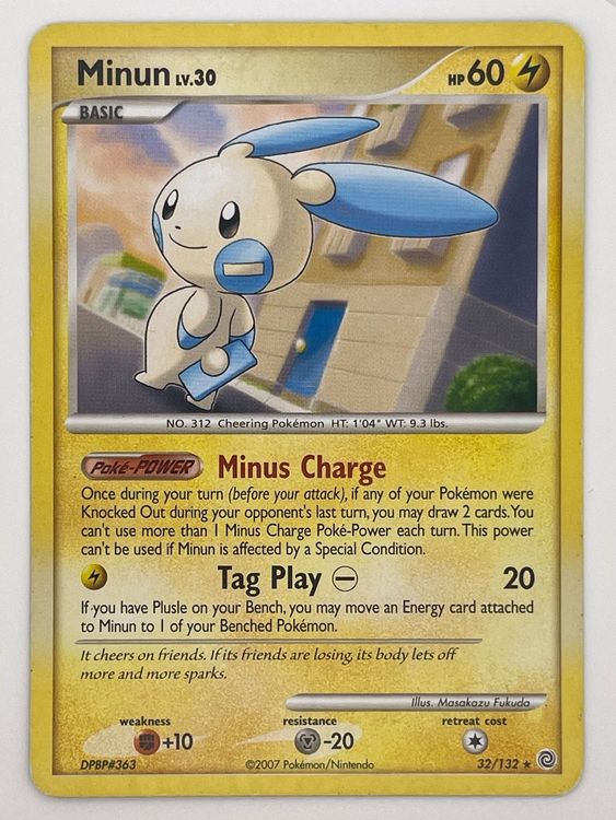 Minun 32/132 Rare Pokémon Secret Wonders (Neu (gemäss Beschreibung)) in ...