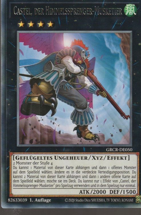 TCG YU-GI-OH! GRAND CREATORS GRCR DE 050 Castel, der Himmels | Kaufen auf Ricardo