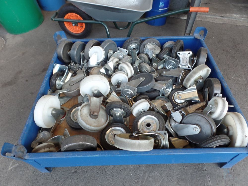 Räder, Rollen, Lenkrollen, Möbelrollen, Industrierollen (Gebraucht) in ...