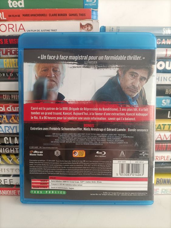 Blu-Ray 96 Heures (fr) Gérard Lanvin - Niels Arestrup (D'occasion) à ...
