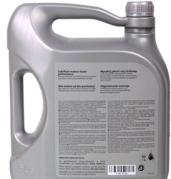 5 Liter ORIGINAL VW 5W-30 LONGLIFE III (Neu und originalverpackt) in ...