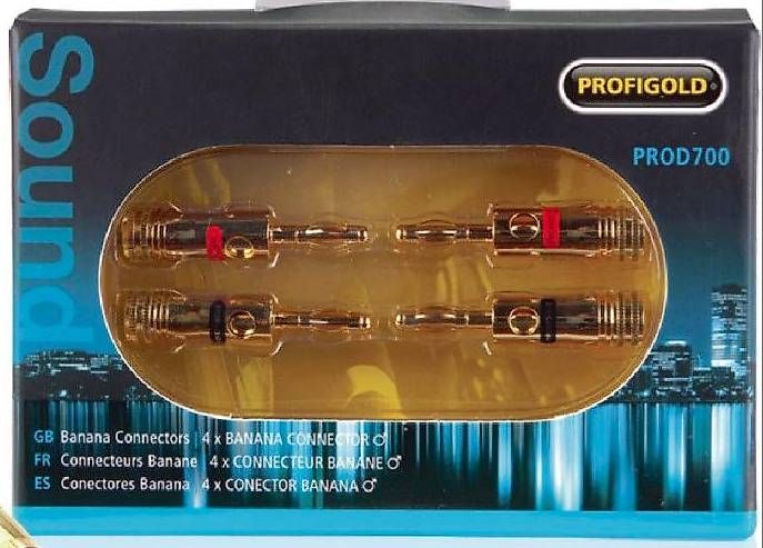 Profigold Speaker 4x Banana M Connectors (Neu und originalverpackt) in ...
