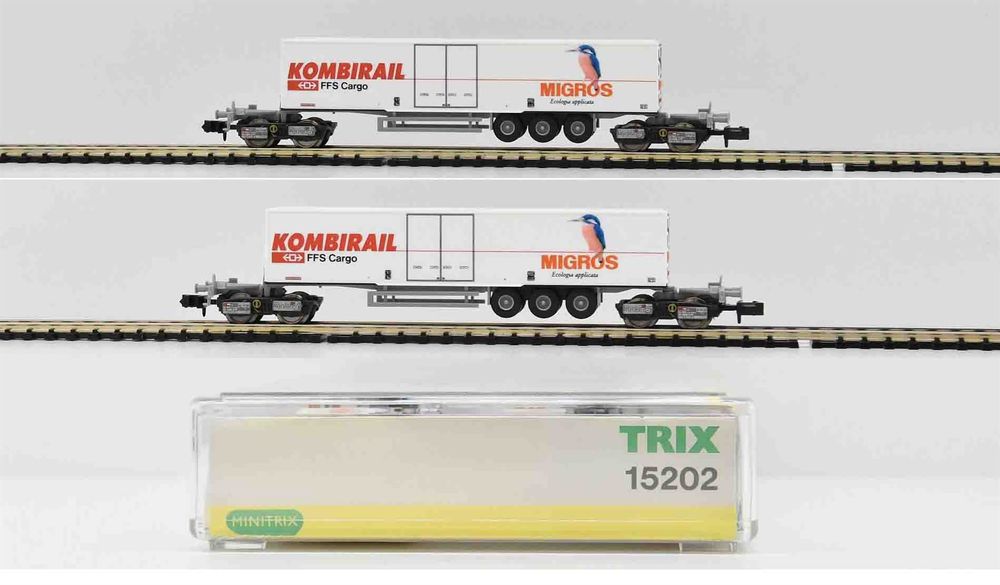 Minitrix 15202 Wagen-Set 2-tlg Kombirail | Kaufen auf Ricardo