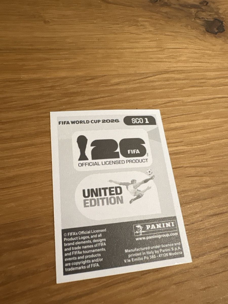 Panini FIFA WM 2026 Sticker Scotland SCO1 SCO 1 Wappen Neu (Neu (gemäss ...