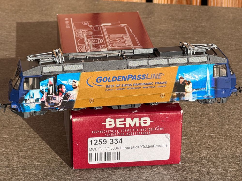 Bemo 1259 334 MOB Ge 4/4 8004 - Golden Pass neu LED (Neu (gemäss ...