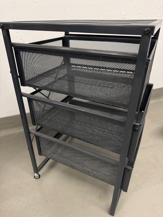 Metal Mesh 3-Drawer Rolling Cart - Great Storage! (Gebraucht) in Zürich ...