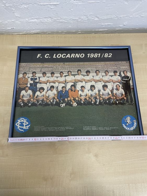 FC Locarno Mannschaftsfoto 1981/82 gerahmt (Gebraucht) in Locarno für ...