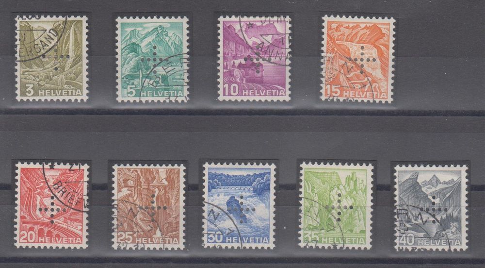 Timbres administratifs 19y - 27y oblitérés 225.-- (D'occasion) à Boécourt pour CHF 20 – avec ...