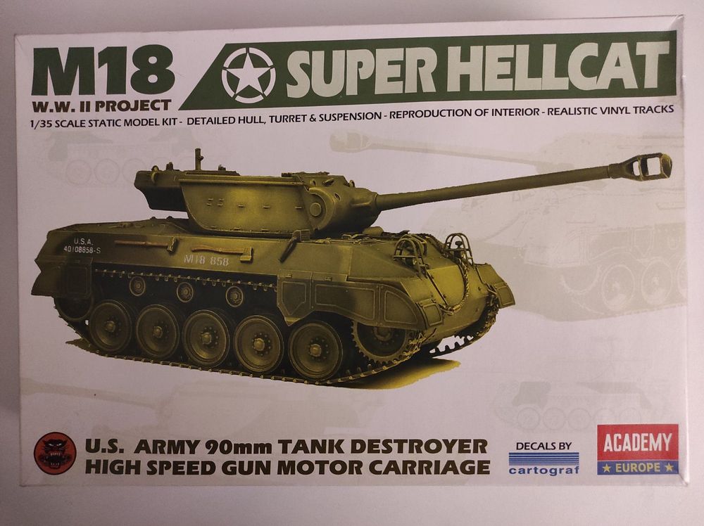 M18 Super Hellcat Panzer der US Army Bausatz von Academy1/35 (Neu und originalverpackt) in La ...