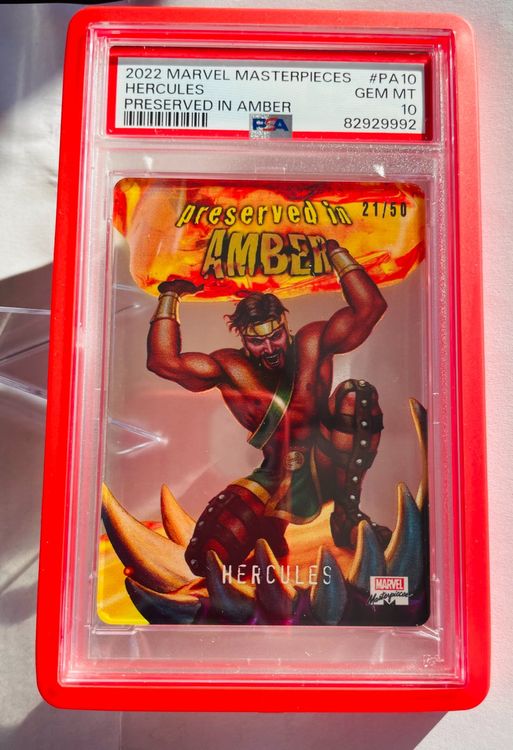 HERCULES Masterpices PRESERVED IN AMBER! PSA10 !! 1/1 !! (Neu (gemäss ...