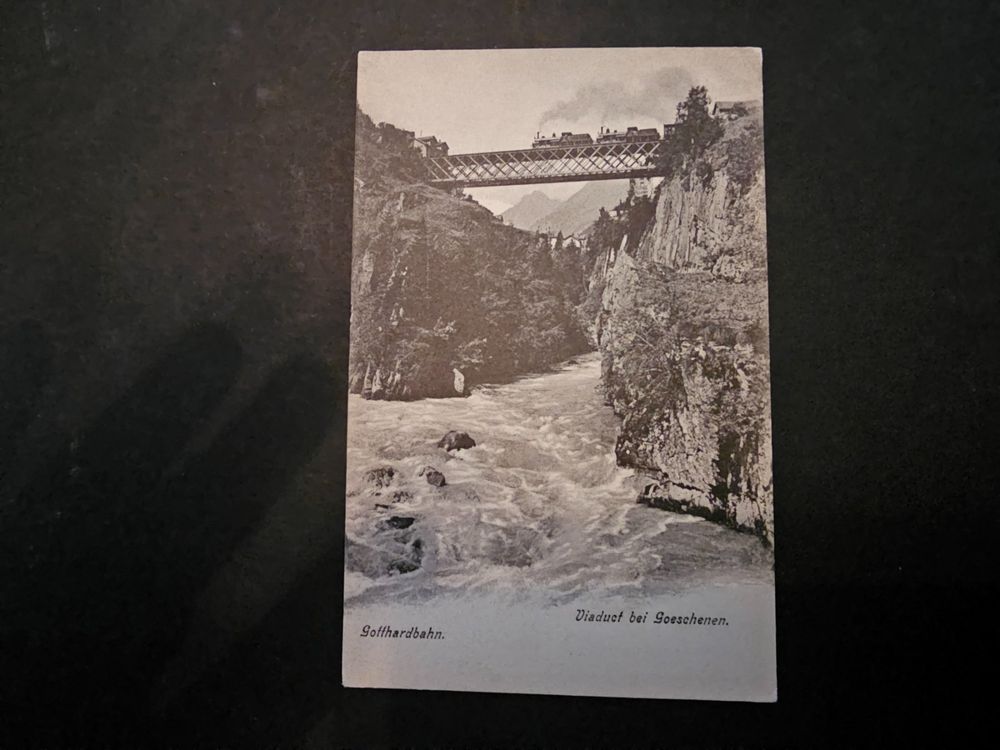 Antike PK Postkarte Eisenbahn am Gotthard | Kaufen auf Ricardo