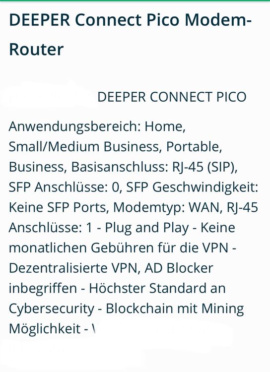Deeper connect pico NEU inkl Adapter | Kaufen auf Ricardo