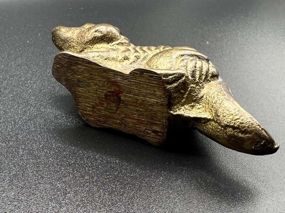 Vintage kleine Bronze / Messing (?) Figur Tiermotiv | Kaufen auf Ricardo