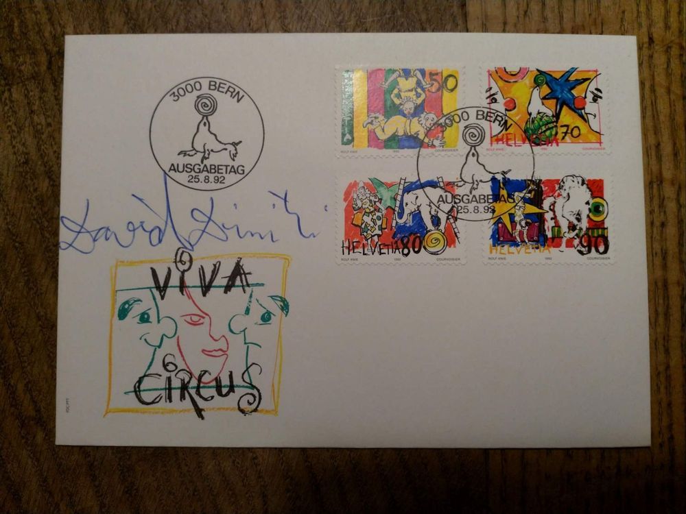 Dimitri Viva Circus Erstagsbrief sign. (Neu (gemäss Beschreibung)) in ...