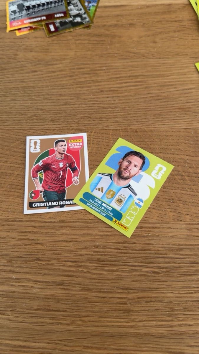 Panini WM 2026 Sticker: Messi und Ronaldo Bronze - Top Stars (Gebraucht ...