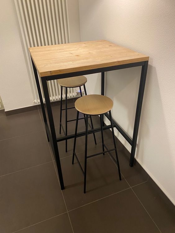 Stehtisch / Bartisch / Küchentisch inkl. 2 Hocker (Gebraucht) in Buchen ...