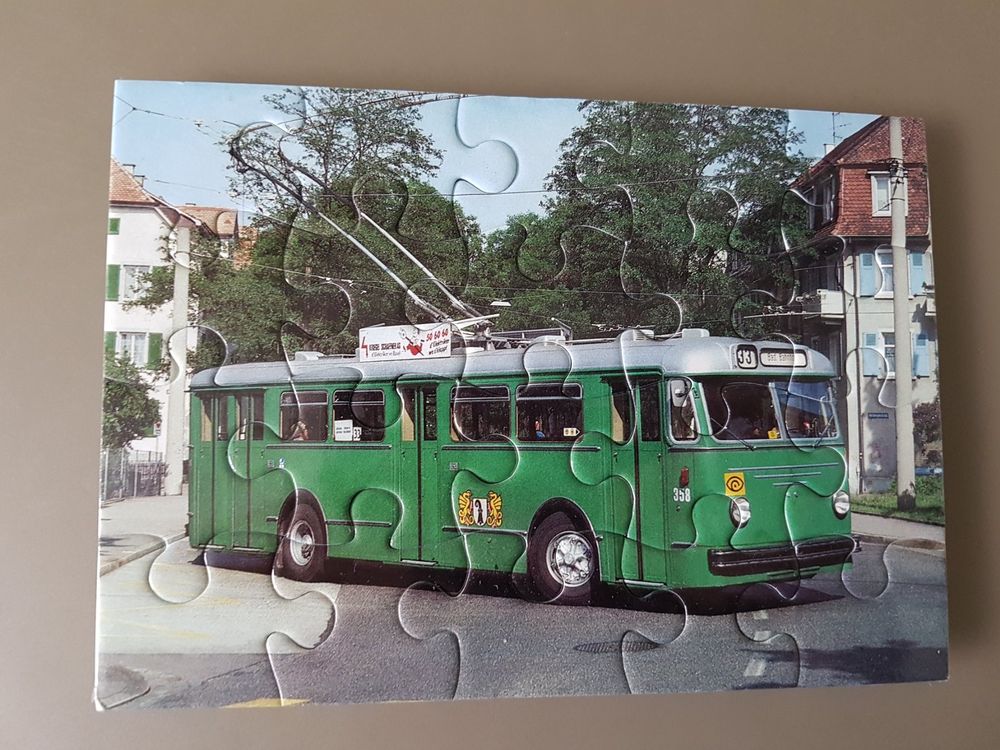 BVB Basler Trolley Bus 33 kleines Puzzle (Gebraucht) in Riehen für CHF ...