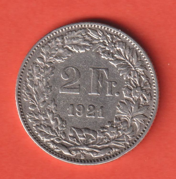 2 Franken 1921 Silber (Gebraucht) in Sarmenstorf für CHF 6 – mit Lieferung auf Ricardo kaufen